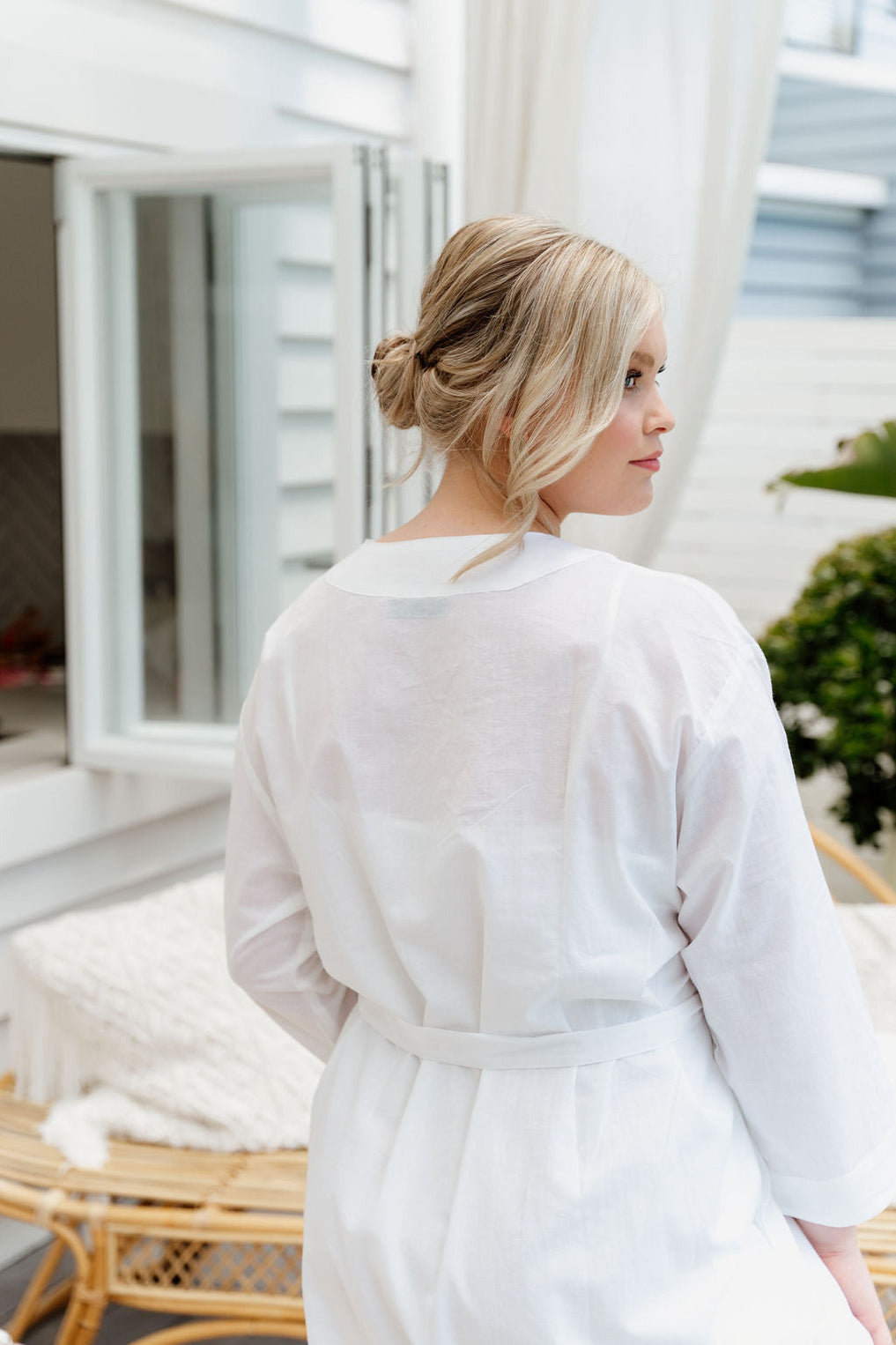 COTTON NIGHTROBE - Soft White– Hygge Dress